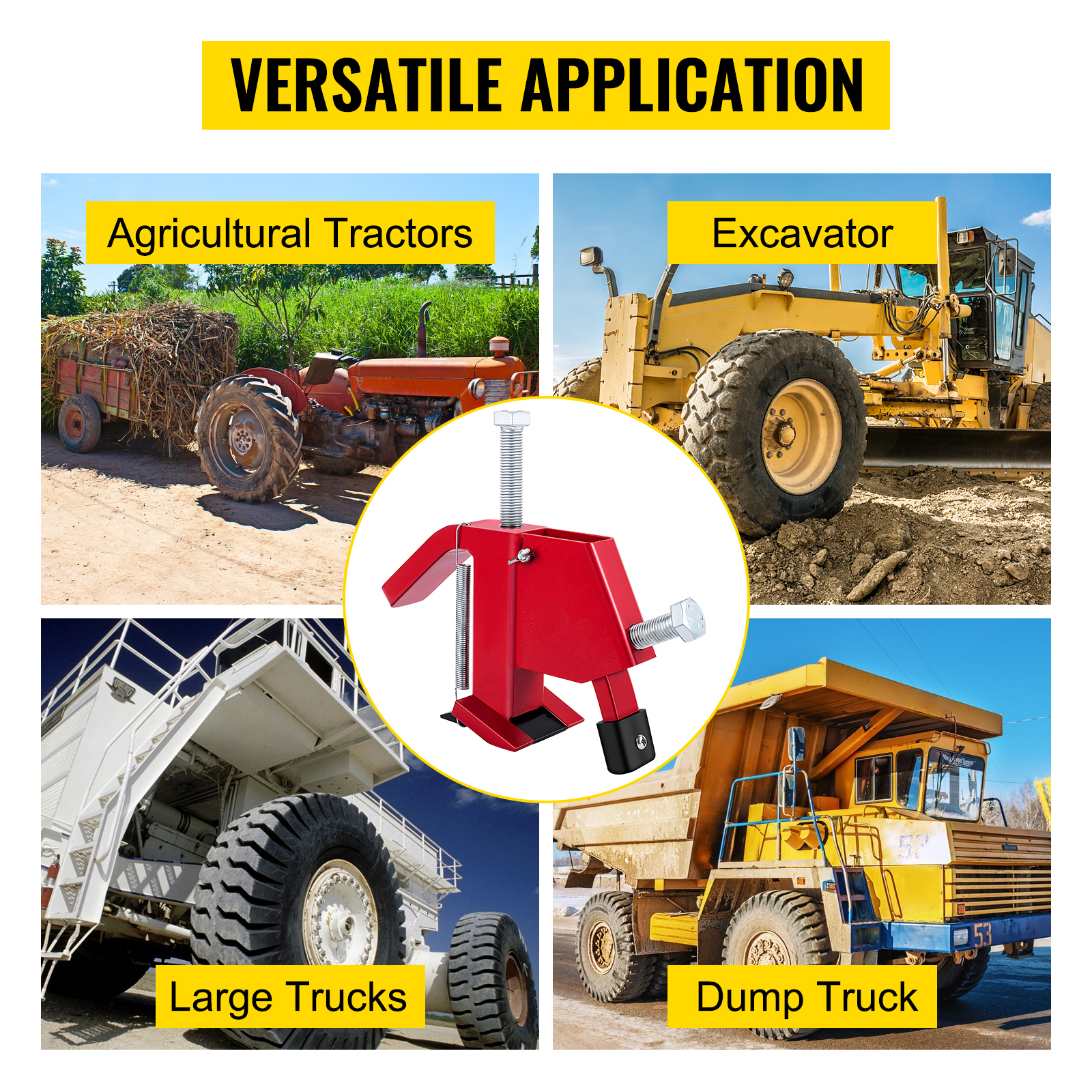 Vevor Tire Bead Breaker Manual Changer Xb-550 For Tractors Trucks Heavy ...