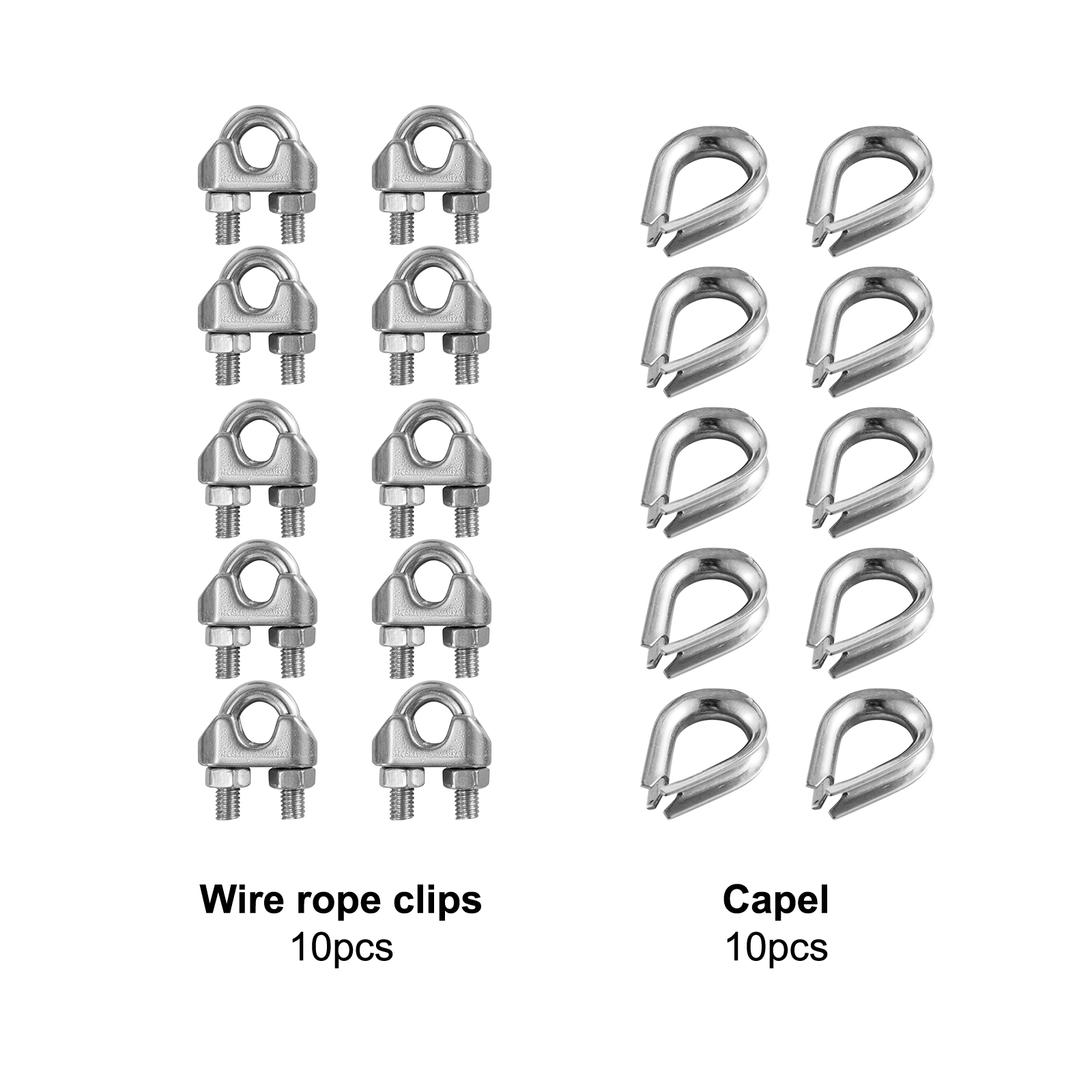 Vevor 316 Stainless Steel Wire Rope Steel Wire Cable 3/16'' 500ft ...