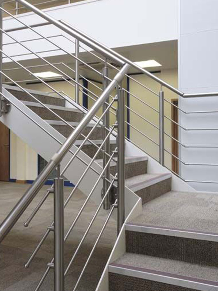 Vevor Adjustable Angle Stair Rail Stair Banister Handrail With 5 ...