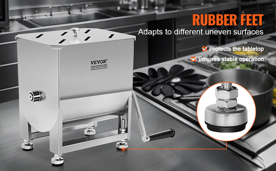 VEVOR 15 Pound Manual Meat Mixer Sausage Hand Mixer Machine Stainless ...