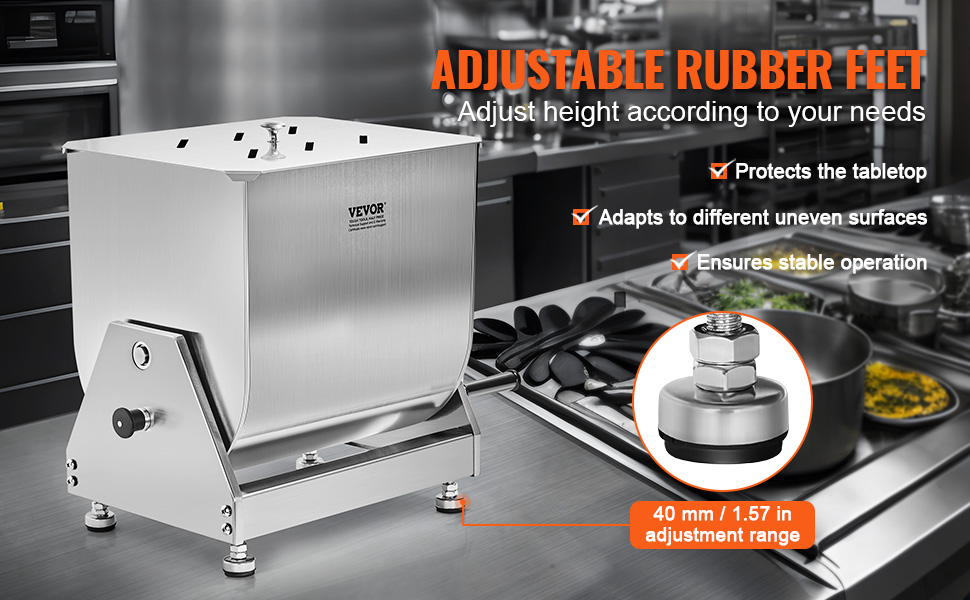 VEVOR 30L Tilt Manual Meat Mixer Sausage Hand Mixer Machine Stainless Steel | VEVOR AU