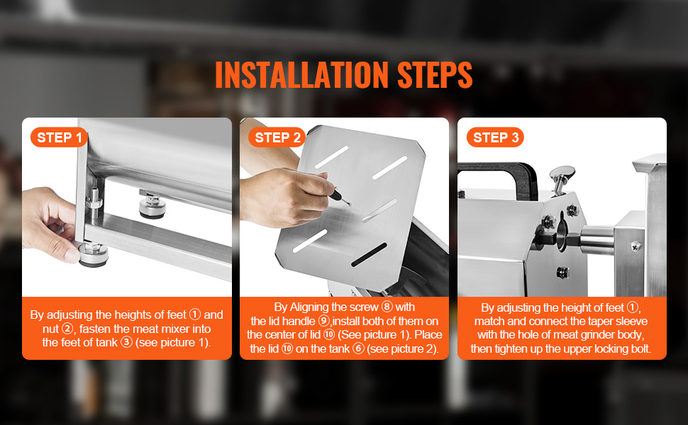 VEVOR Multi-functional Meat Processing Motor Suitable for Meat Mixer ...