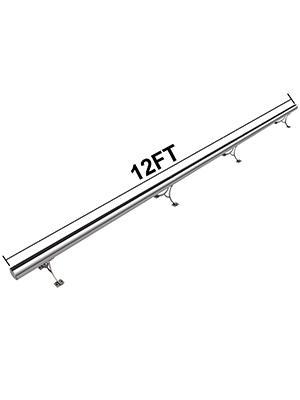Bar Foot Rail Kit Bar Mount Foot Rail Kit, 12ft, Bar Foot Rail With 2 ...