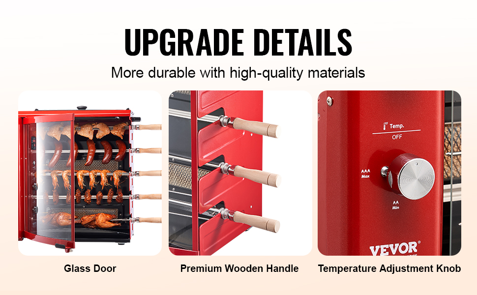 VEVOR Stainless Steel Shawarma Grill Machine Electric/Gas Gyro ...