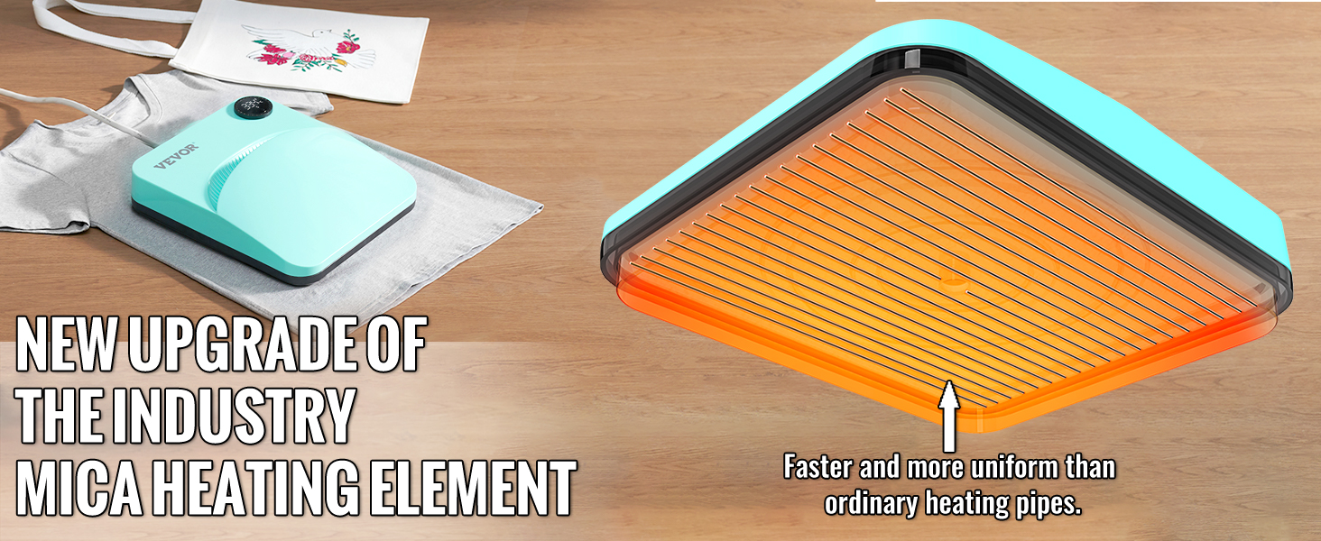 VEVOR Heat Press Machine,9x9inches Portable Shirt Printing ...