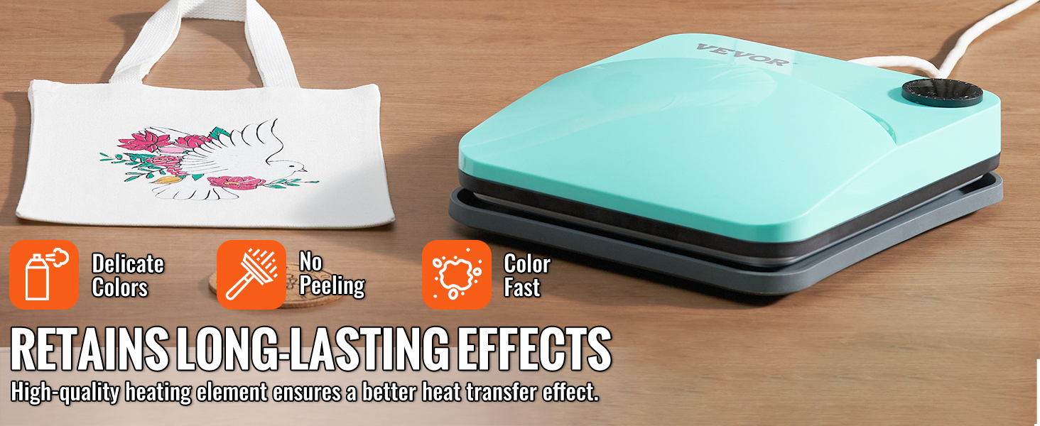 VEVOR Heat Press Machine,9x9inches Portable Shirt Printing ...