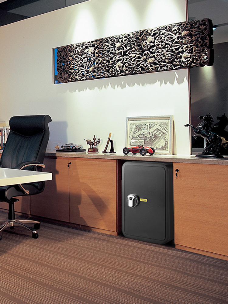 VEVOR Safe Box, 1.8 Cubic Feet Money Safe with Fingerprint Lock and Key ...