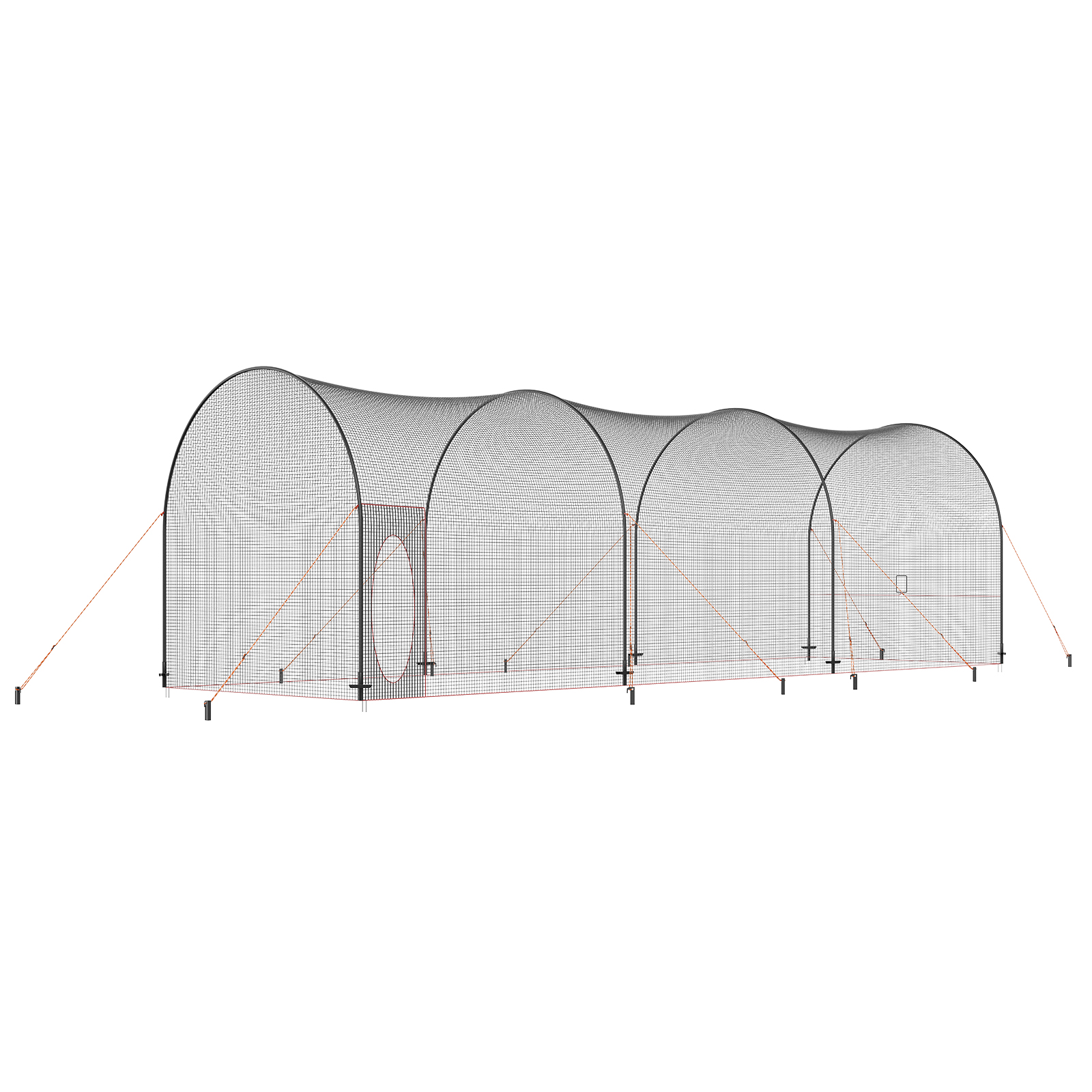12/40/33/22FT Softball Baseball Cage Net and Frame Heavy Duty Pitching ...