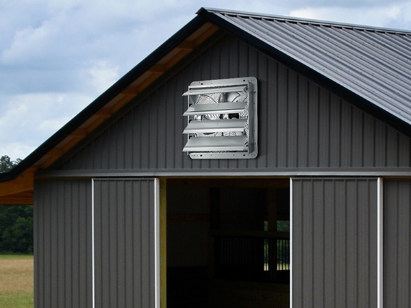VEVOR 16'' Shutter Exhaust Fan, High-speed 2000 CFM, Aluminum Wall ...