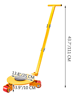VEVOR Machinery Mover, 8800 LBS Machine Moving Skates, 4T Skate Roller ...