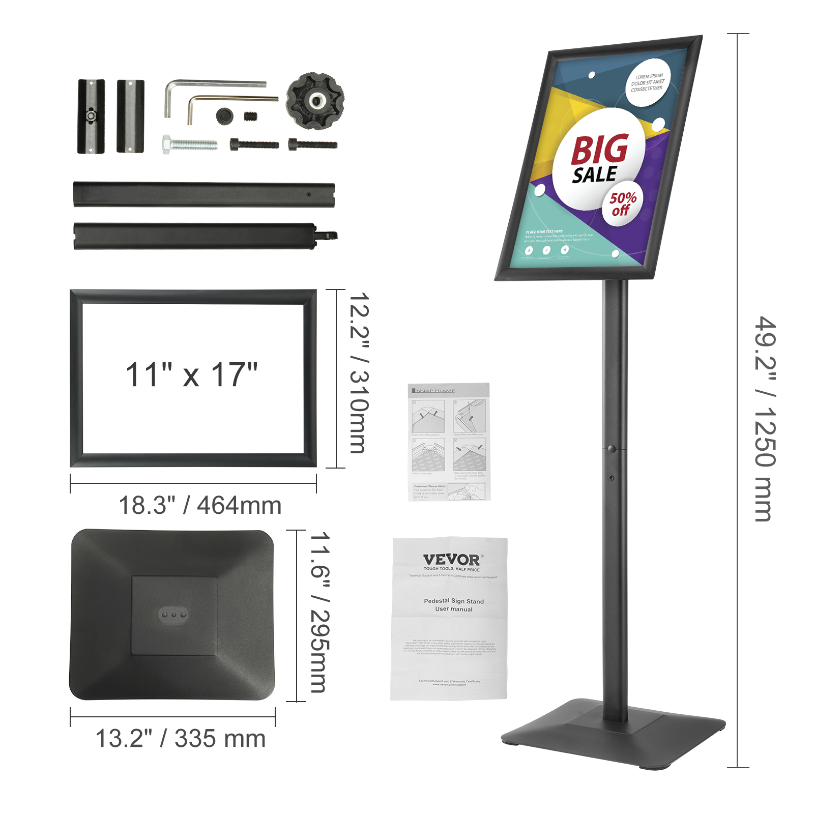 Stand Up Binder Displays2go 11 X 17 Outdoor Menu Stand - Snap Open Free ...