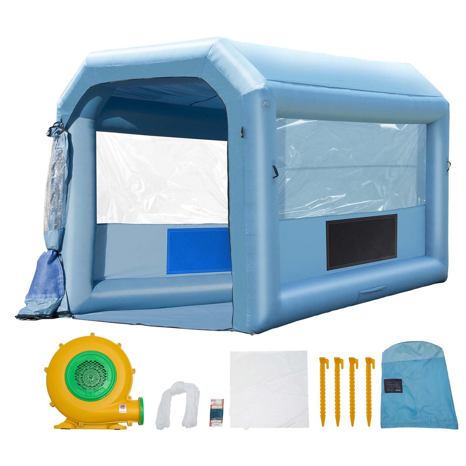 Inflatable Paint Booth 27.9x15.7x10.8/26.2x14.8x9.8ft 550/750/1100W | eBay