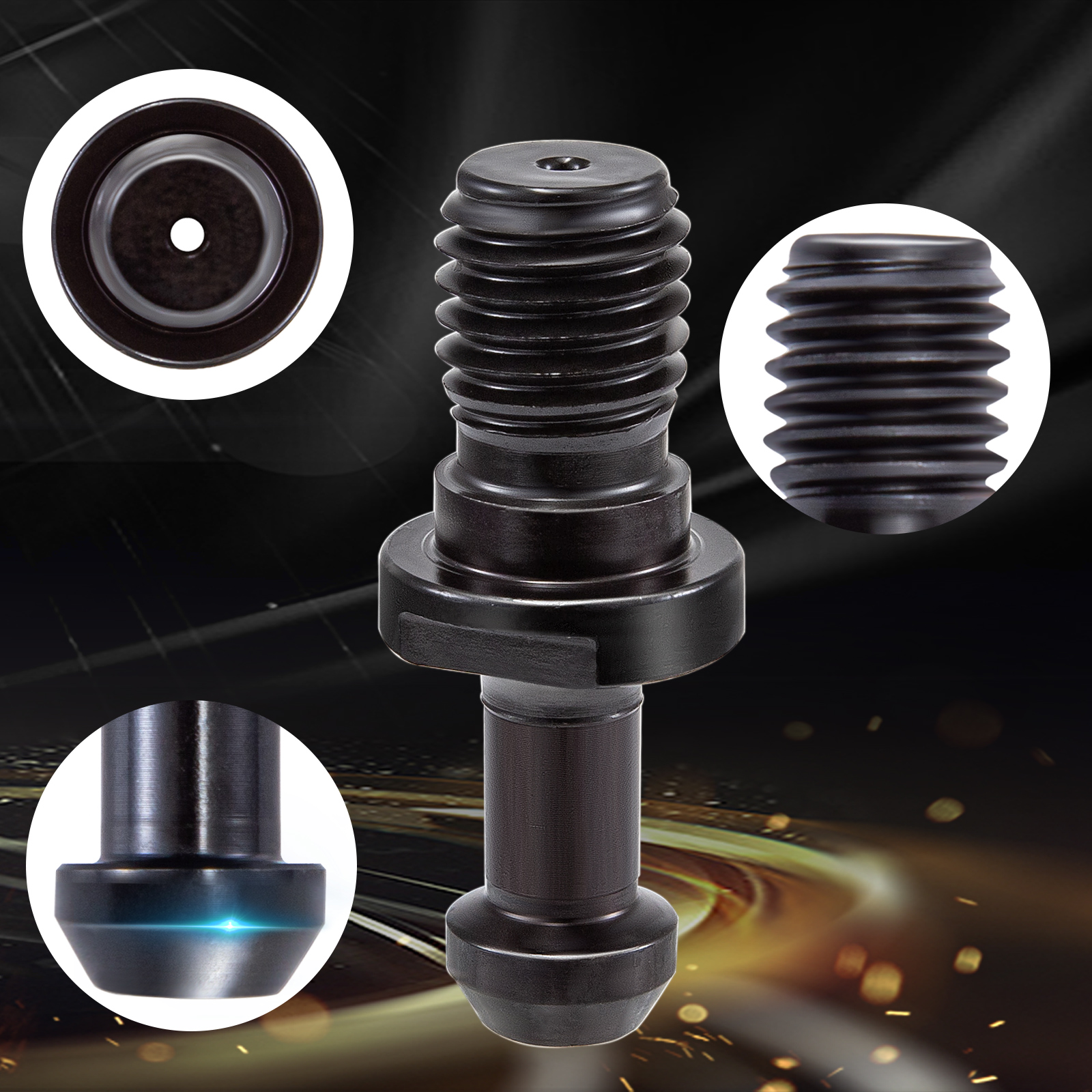VEVOR Pull Stud, 11pcs Rigid Retention Knobs CAT 40, 90 Degree Knob ...