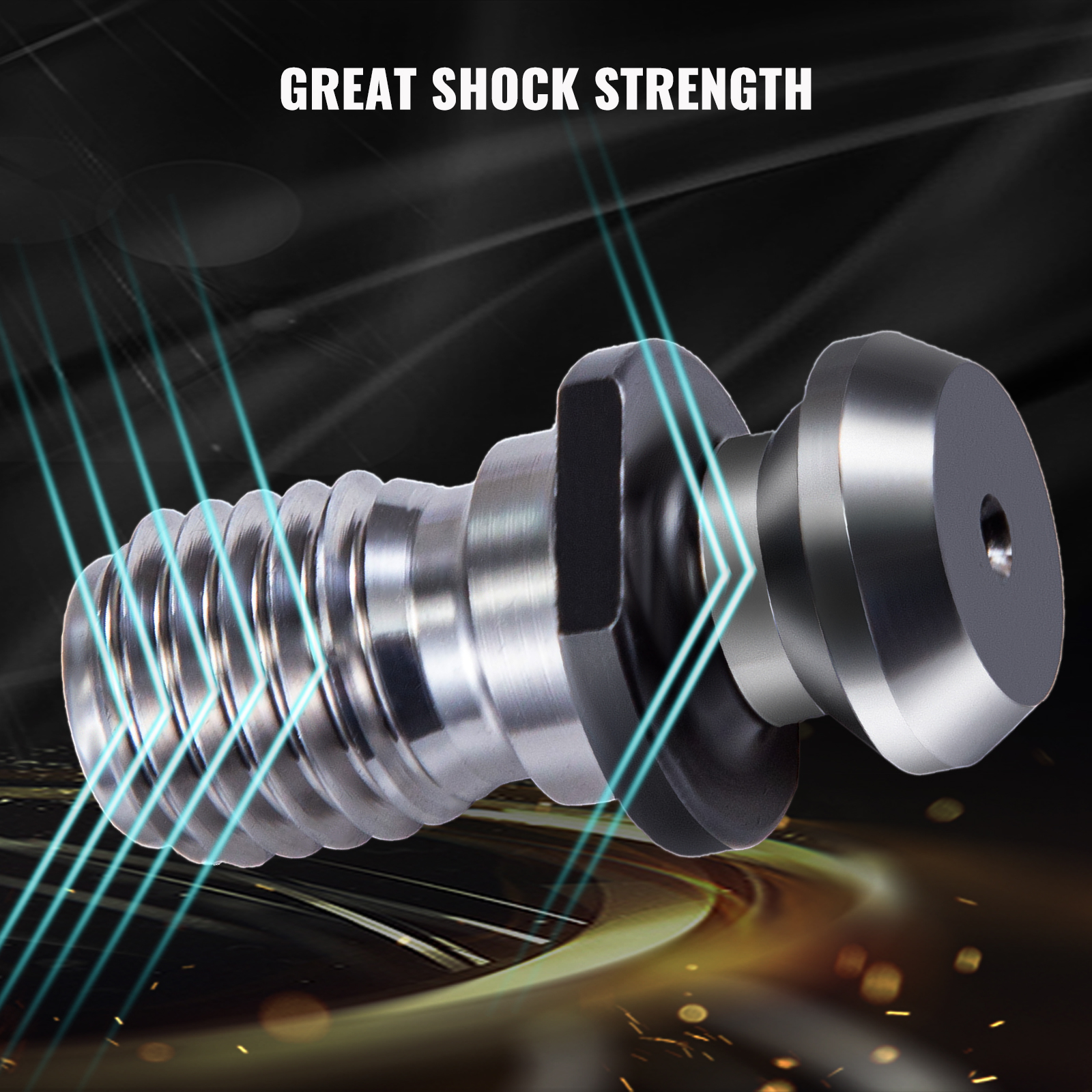VEVOR Pull Stud, 6pcs CAT40 Rigid Retention Knobs 45 Degree Knob,1.63 ...
