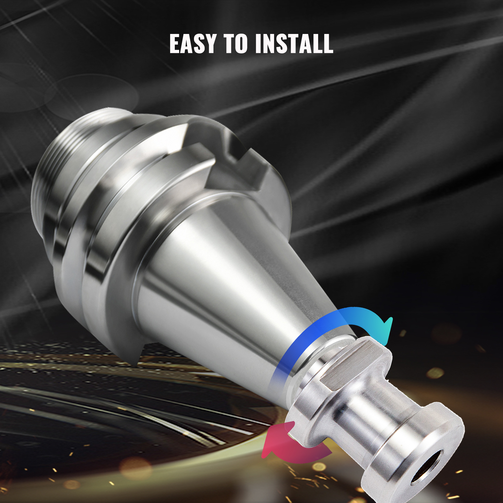 VEVOR Pull Stud, 11pcs CAT40 Rigid Retention Knobs, 75 Degree Knob, 2 ...