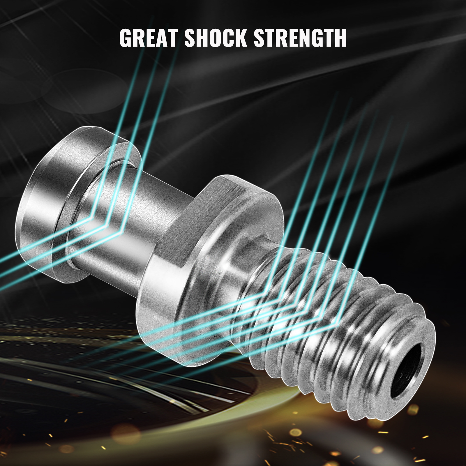 VEVOR Pull Stud, 11pcs CAT40 Rigid Retention Knobs, 75 Degree Knob, 2 ...