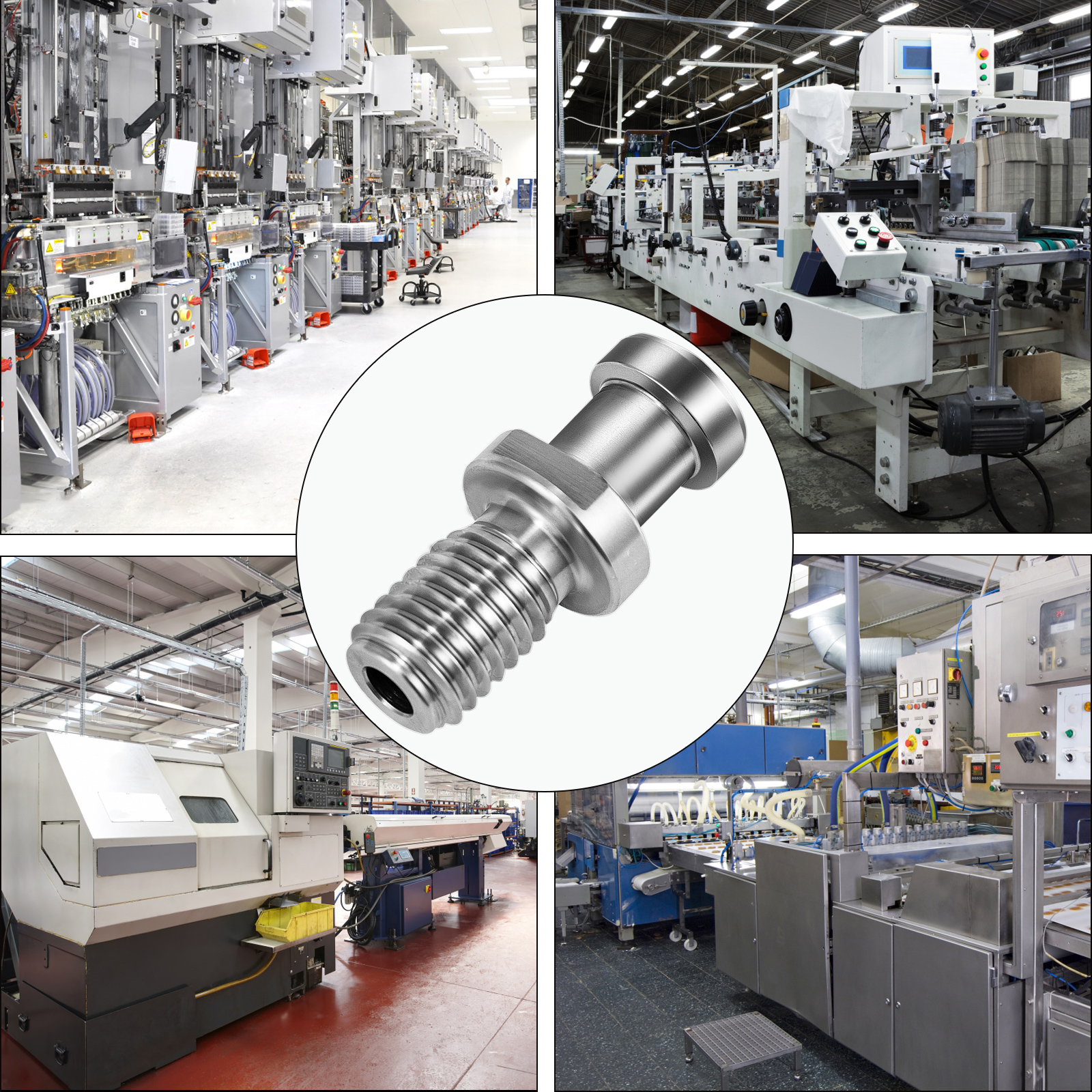 VEVOR Pull Stud, 11pcs CAT40 Rigid Retention Knobs, 75 Degree Knob, 2'' Retention Tool for HAAS ...