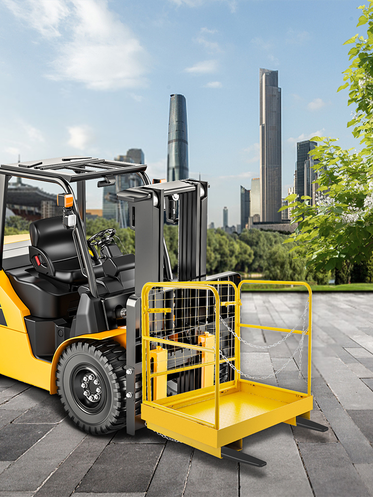 Forklift Safety Cage 34''x34'' Forklift Work Platform 900lbs ...