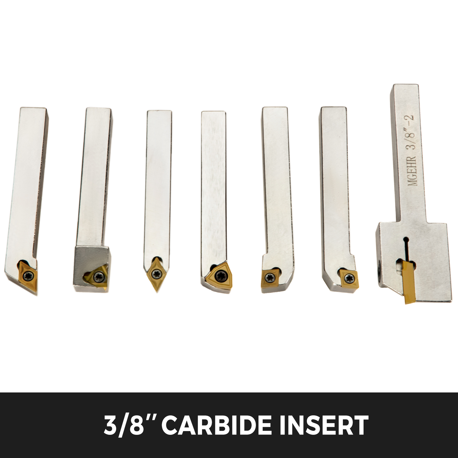 Outils De Tours - 7pcs Indexable Carbure Revêtu Galvanisé Manuel 10mm Pointe | VEVOR FR