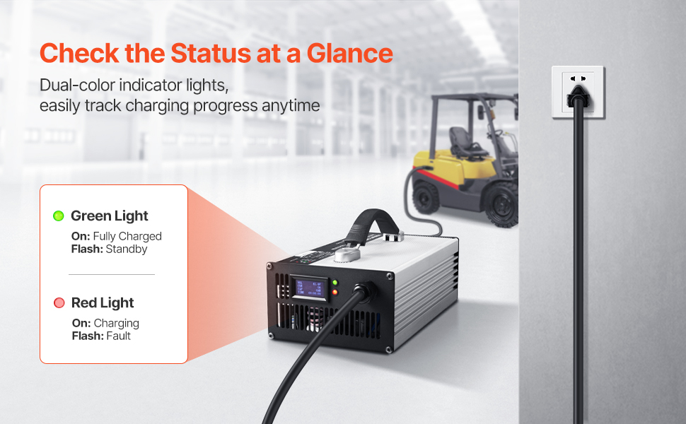 Forklift Battery Charger Smart Fully Automatic 36V 30A Fast Charger ...