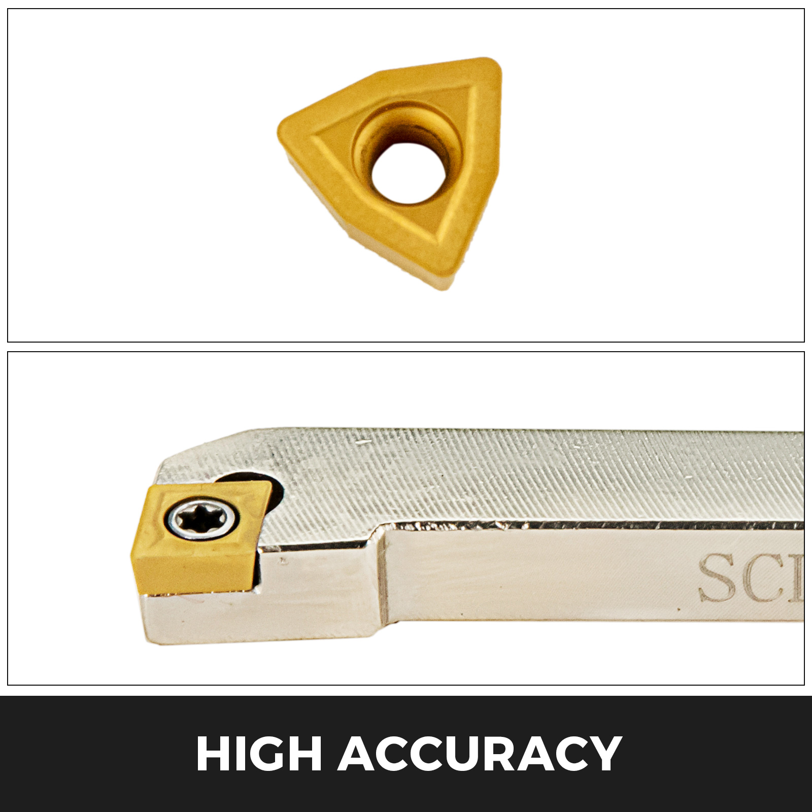 VEVOR Indexable Carbide Tools, 1/4" Industrial Lathe Tools, 7Pcs/Set ...