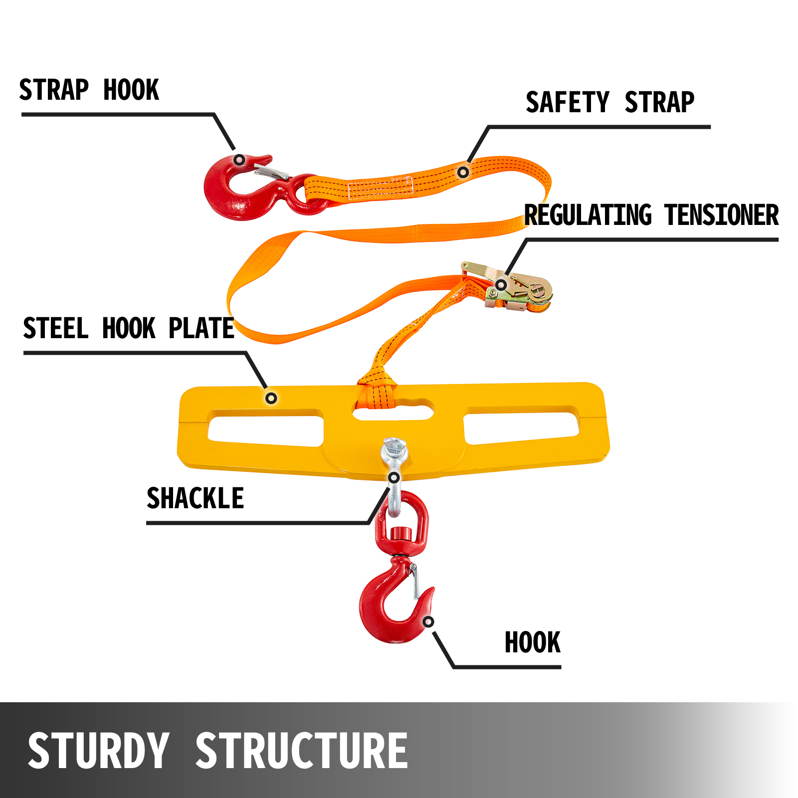 Vevor Vorkheftruck Speciale Haak, Vorkheftruckhaak Staal, Haak Spreader ...