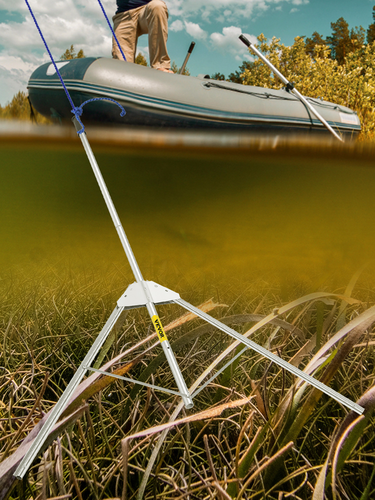 VEVOR Aquatic Weed Cutter, 30"-53" Adjustable Cutting Path Water Grass ...