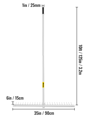 Vevor Lake Rake Aquatic Weed Rake 35" Width Head Weed Lake Rake W/ 33 ...