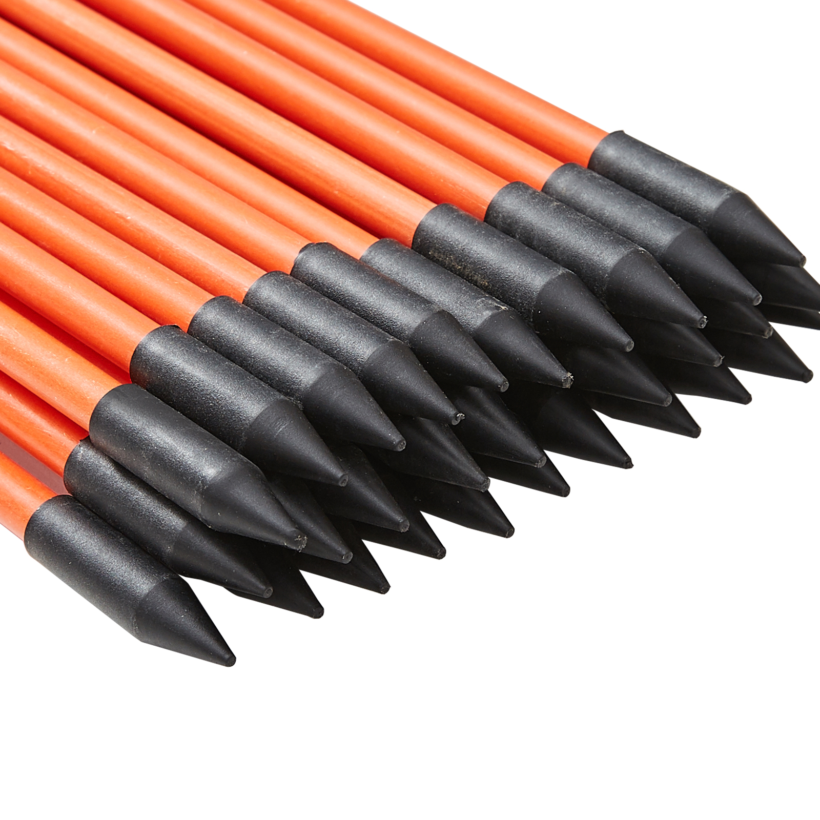 VEVOR Driveway Markers, 100PCS 121.5cm, 0.78cm Diameter, Orange ...