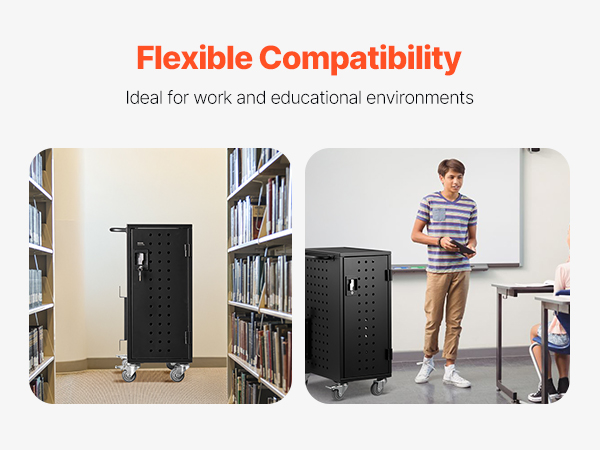 Charging Cart Mobile Locking Charging Cart 16 Devices for Laptop ...