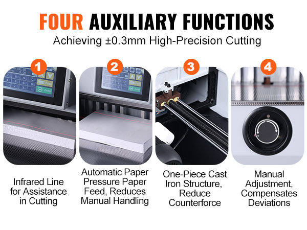 VEVOR Electric Paper Cutter, Heavy Duty Paper Trimmer 19" /482.6mm ...