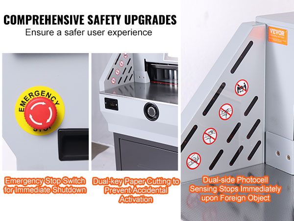 VEVOR Electric Paper Cutter, Heavy Duty Paper Trimmer 19" /482.6mm ...