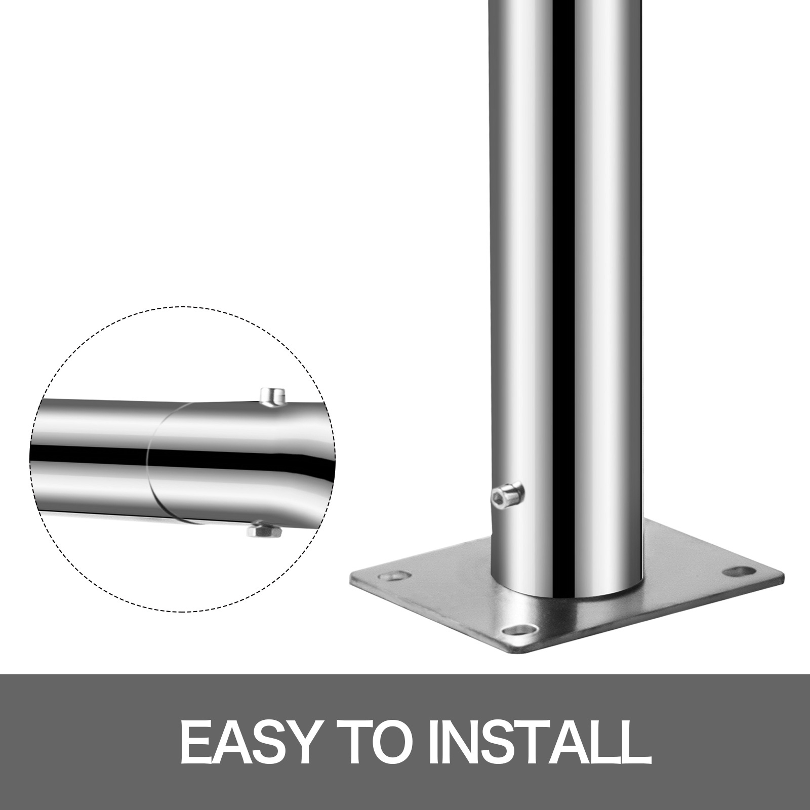 Universal 3" Truck Ladder Rack Stainless Steel Tray Pipe Rack Rear ...