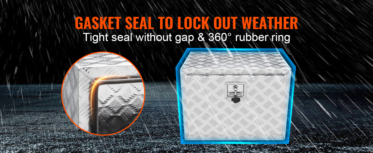 VEVOR Underbody Truck Box, 24"×14"×16" Pickup Storage Box, Heavy Duty ...