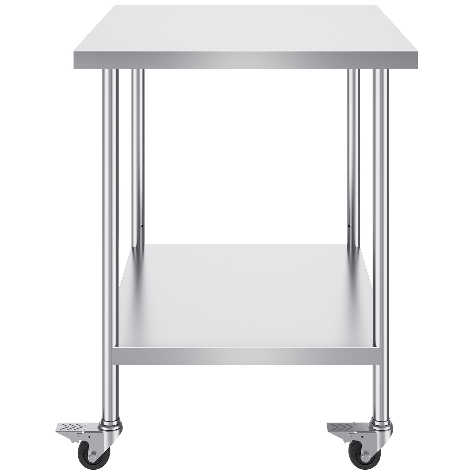 VEVOR 11 Size Stainless Steel Work Table Commercial Prep Table With 4 ...