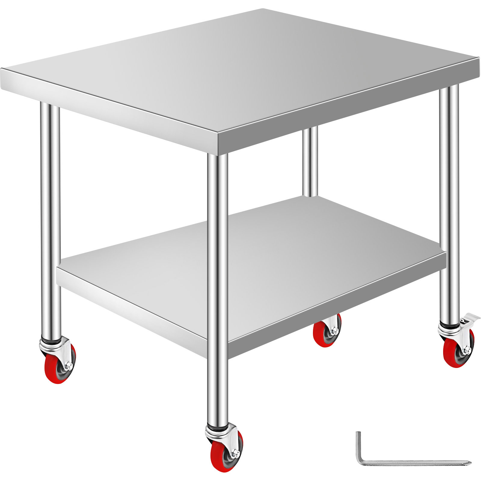 VEVOR VEVOR Stainless Steel Catering Work Table 30x36 Inch Commercial ...