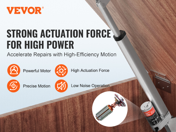 VEVOR Linear Actuator 12V, 12 Inch High Speed 0.55"/s Linear Actuator ...