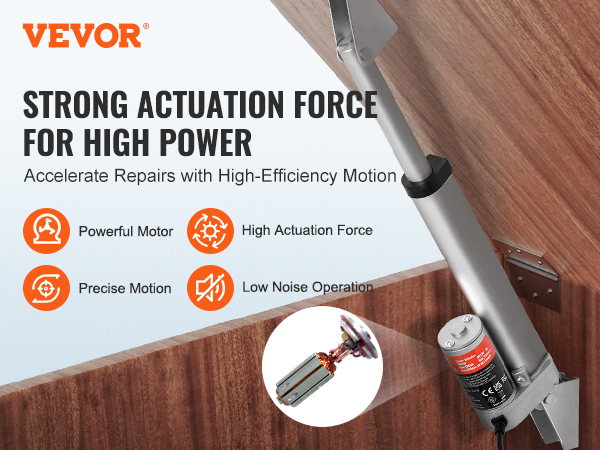 VEVOR Linear Actuator 12V, 6 Inch High Speed 0.55"/s Linear Actuator ...