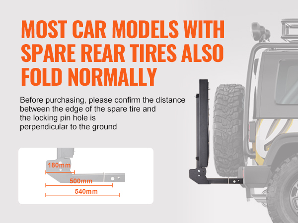 VEVOR Hitch Cargo Carrier, 60 x 24 x 14 in Folding Trailer Hitch ...