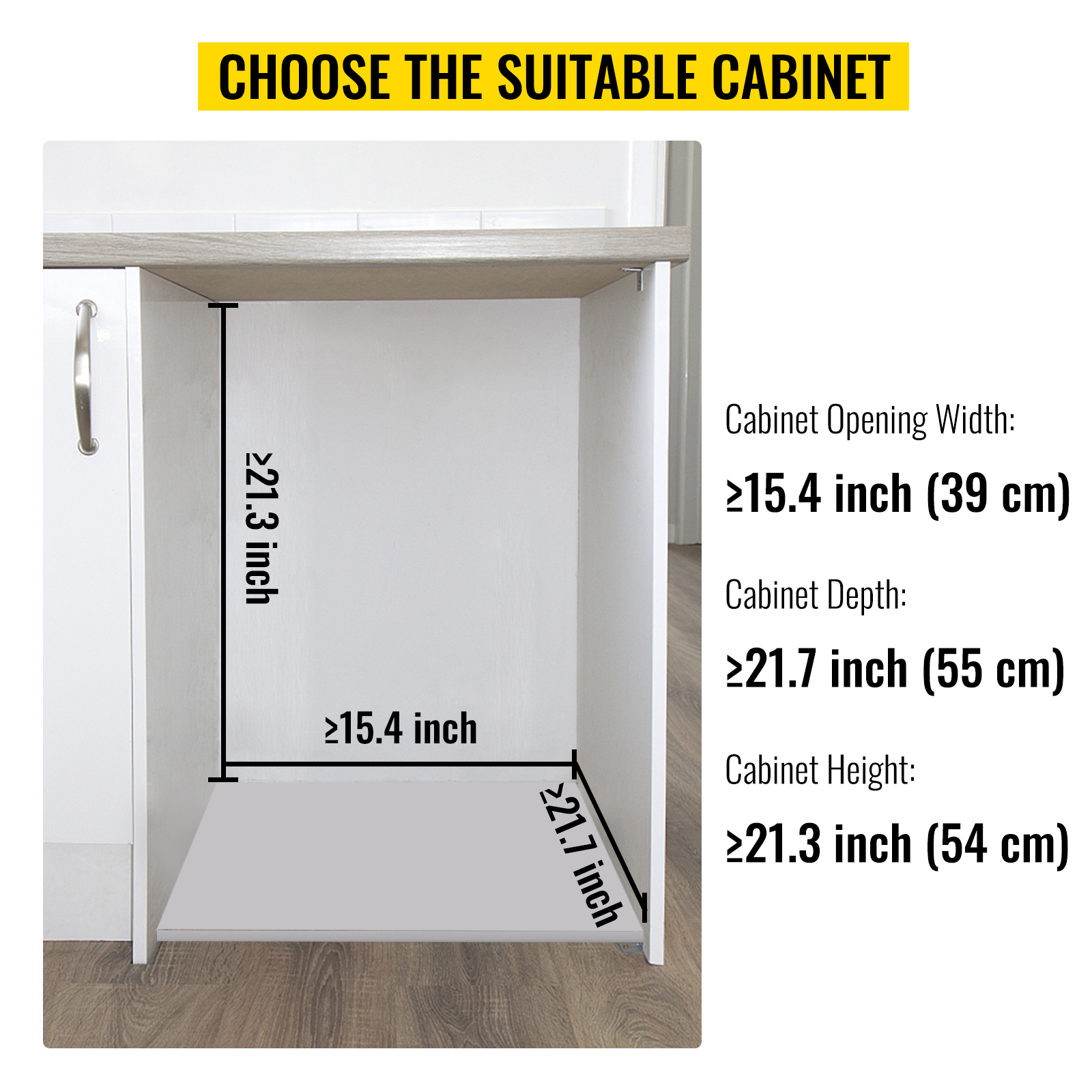 VEVOR Pull-Out Trash Can, 37Qt Double Bins, Under Mount Kitchen Waste ...