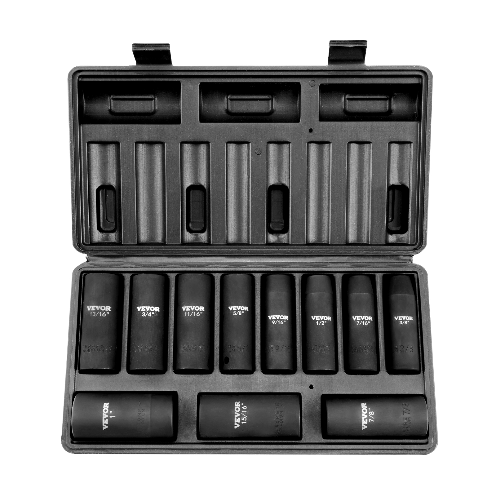 VEVOR Impact Sockets Set 11pcs SAE 6 Point 1 2in Drive Bit Ratchet Tool VEVOR Impact Sockets Set 11pcs SAE 6 Point 1 2in Drive Bit Ratchet Tool