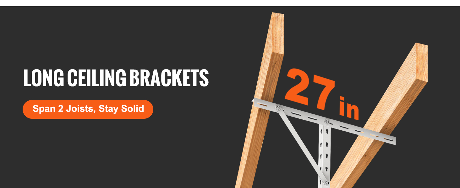 VEVOR Overhead Garage Storage Rack, 36x96 inch Garage Ceiling Storage ...