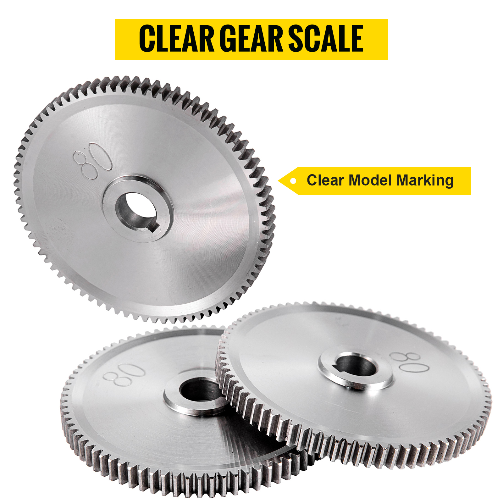 VEVOR 11PCS Metal Lathe Gears, Replacement Gears for Mini Lathes with ...