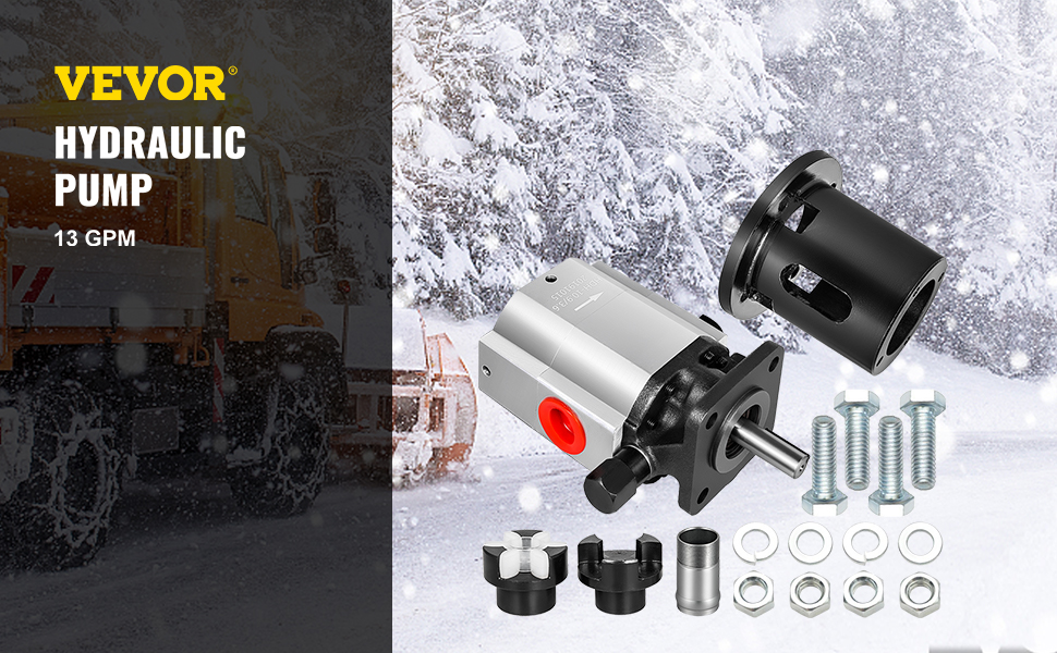 13 Gpm Hydraulic Log Splitter Pump Kit, 2 Stage Hi Lo Gear Pump ...