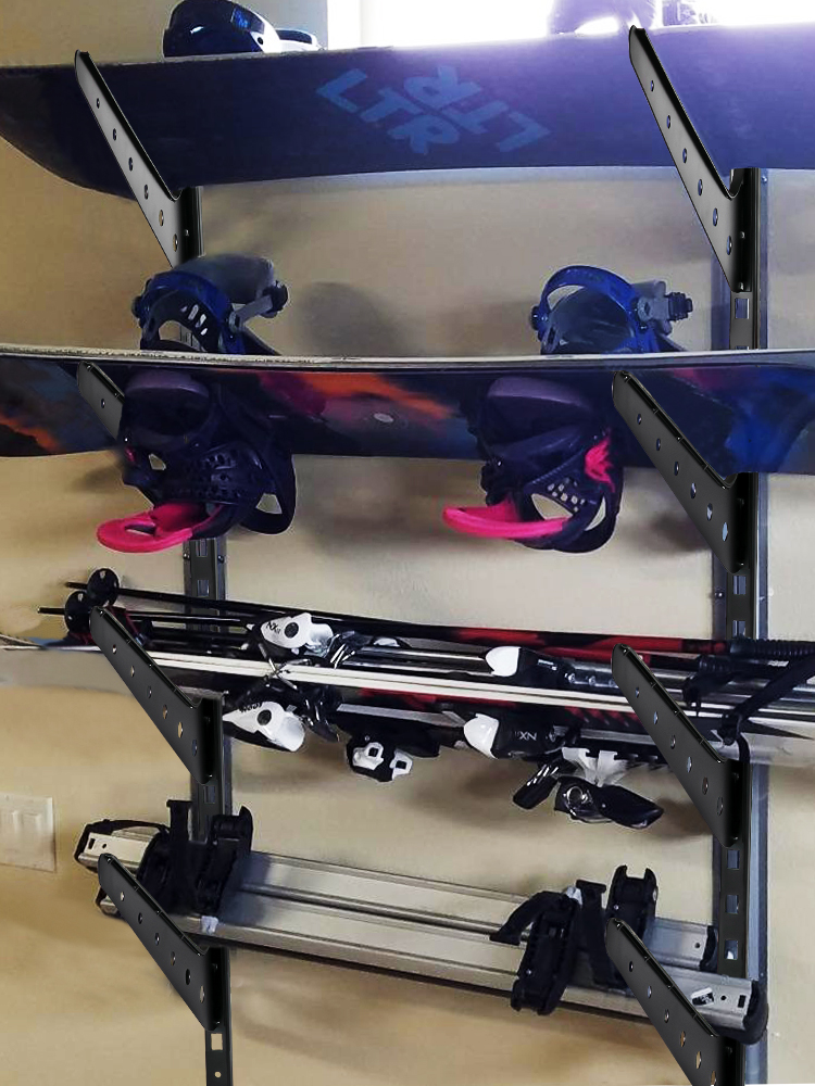 VEVOR Surfboard Rack, 4 Tiers Wakeboard Rack, 50lbs Capacity Surfboard ...