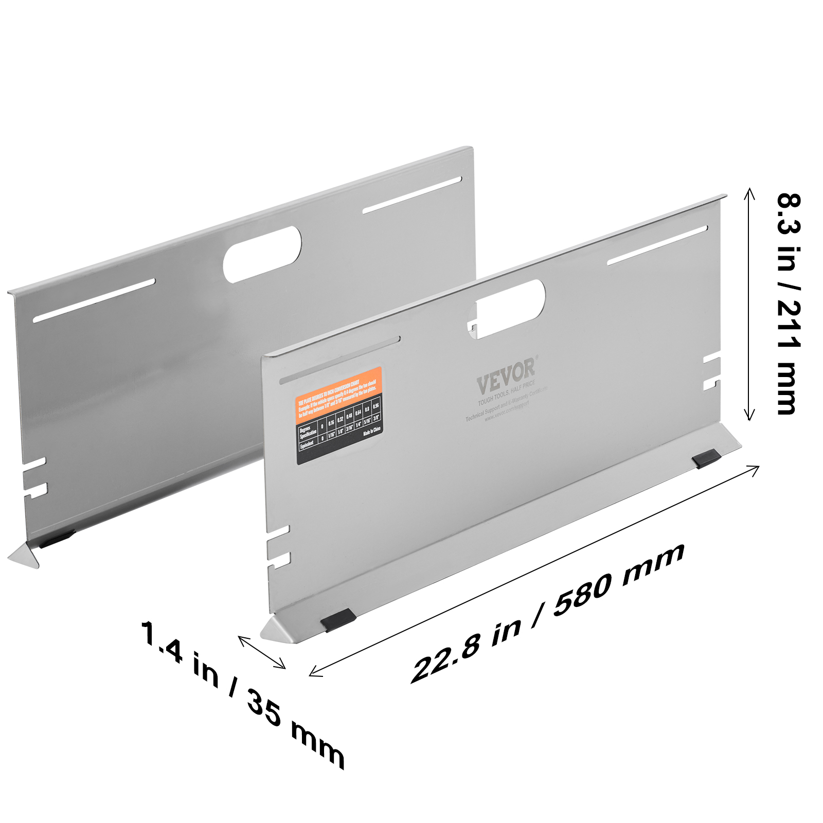 VEVOR Wheel Alignment Tool, 2-Pack Alignment Tool Toe Plates, Stainless ...
