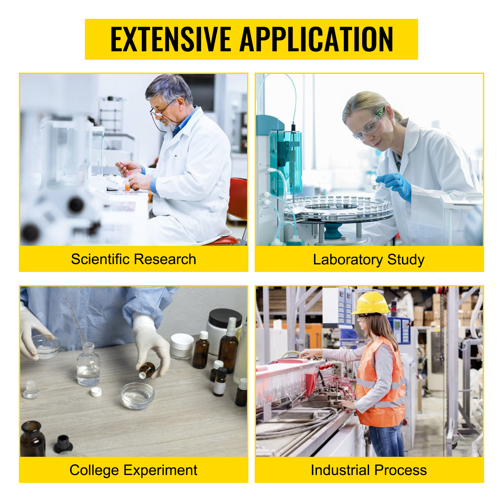 4 Units Heads Digital Thermostatic Magnetic Stirrer Hot Plate Mixer W ...