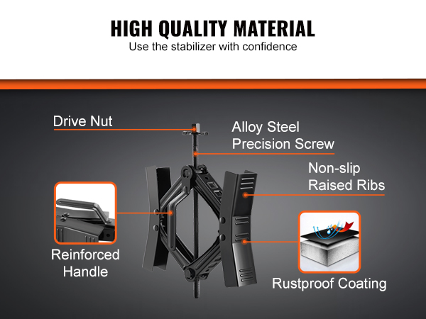 VEVOR Camper Wheel Chock Stabilizer, Heavy Duty H-shaped RV Tire ...