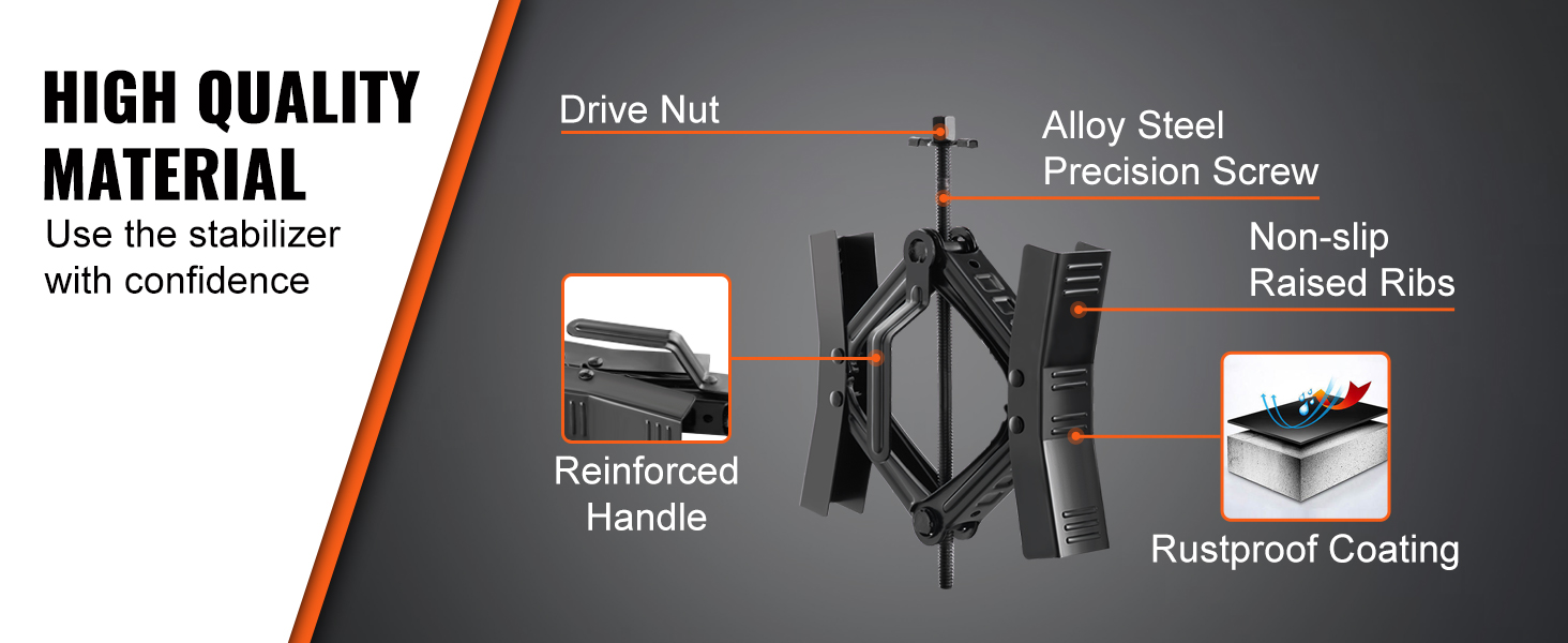 VEVOR Camper Wheel Chock Stabilizer, Heavy Duty H-shaped RV Tire ...