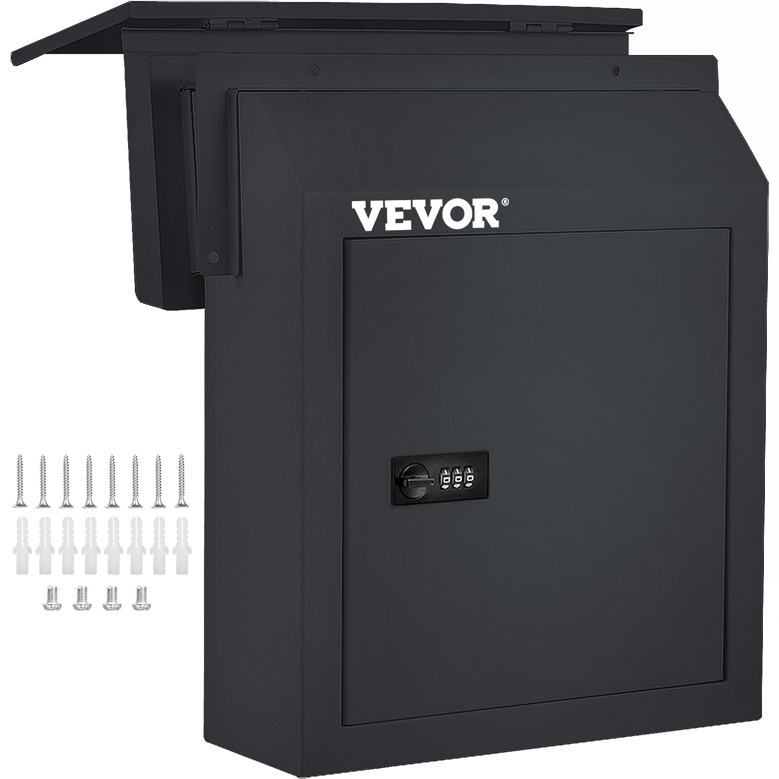 VEVOR Through-The-Door Locking Drop Box Door Drop Box 11.8''x4.3''x14.2 ...